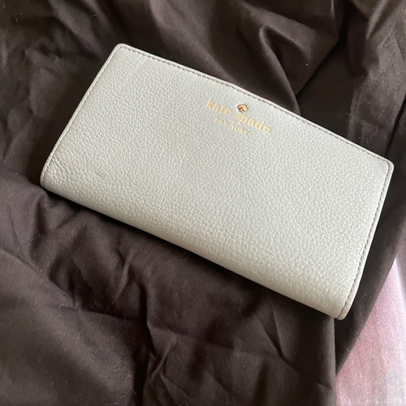 kate spade | Bags | Kate Spade Light Blue Leather Wallet | Poshmark